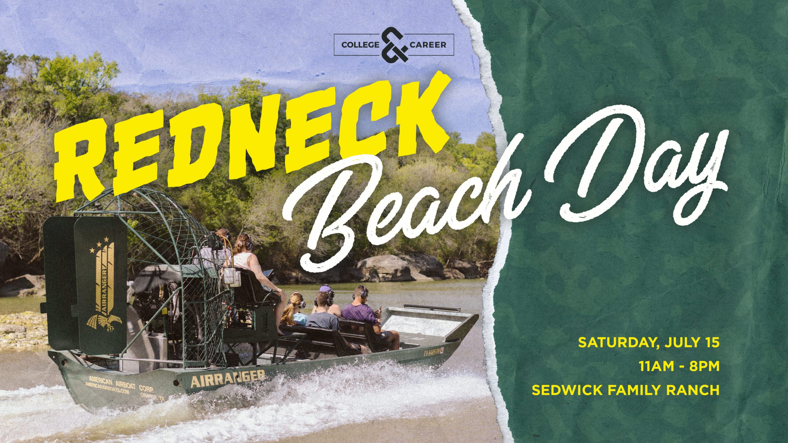 College | Redneck Beach Day