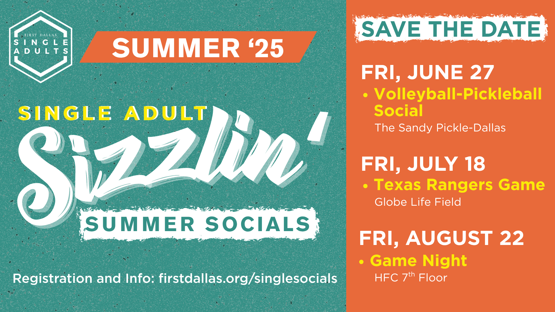 Single Adult | Sizzlin’ Summer Socials